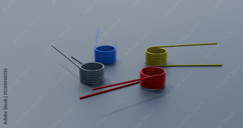Torsion Spring with 360 degree deflection angle; 3D CAD Design Spring ...