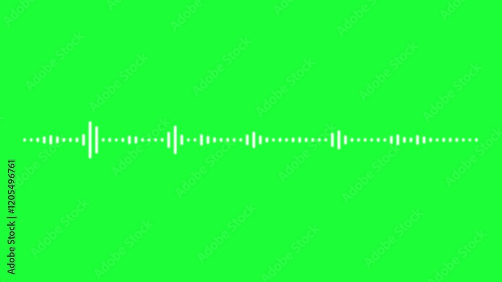 Audio visualizer on green screen background,Sound Wave Animated In ...