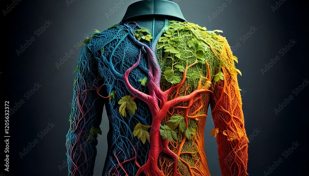 Poster a concept for wearable clothing that mimics living organisms ...