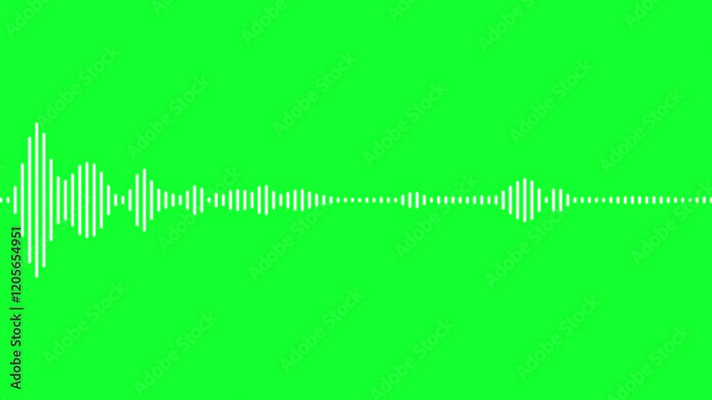 4K Simple equalizer on green background.Motion graphic and animation ...