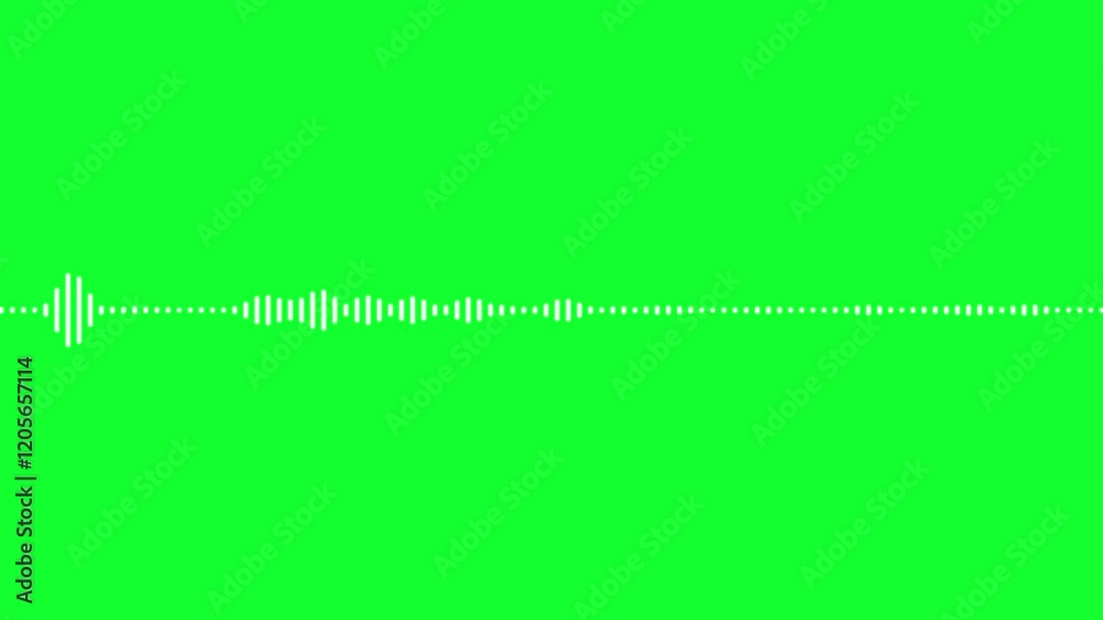4K Simple equalizer on green background.Motion graphic and animation ...