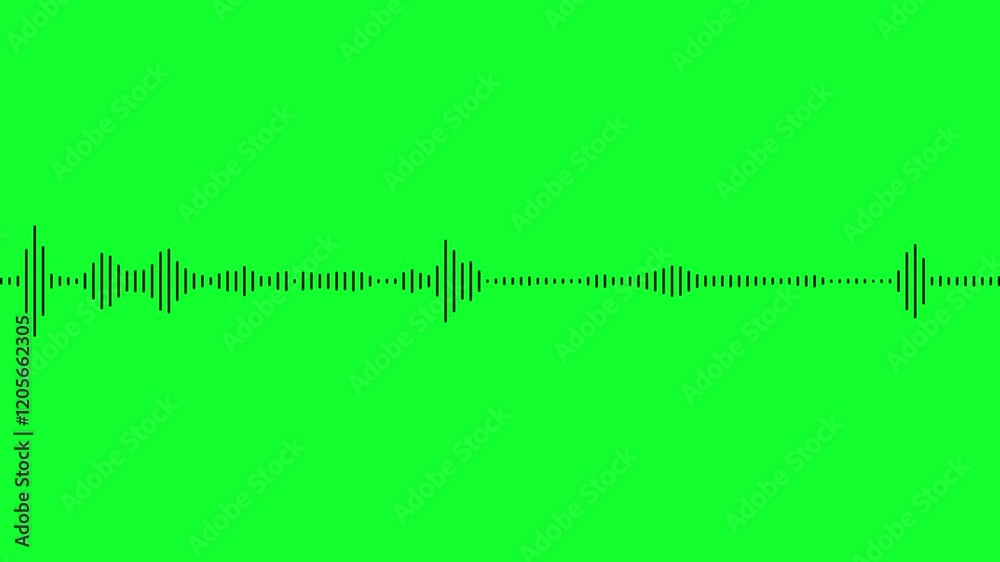 4K Simple equalizer on green background.Motion graphic and animation ...