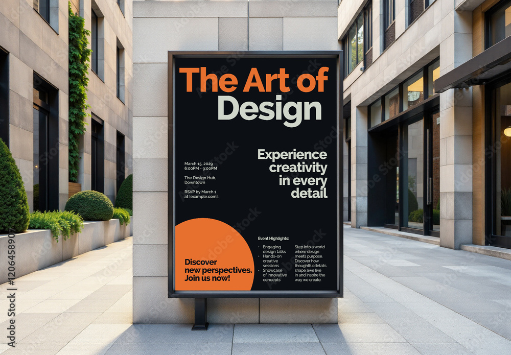 Bold Design Event Poster Layout Stock Template | Adobe Stock