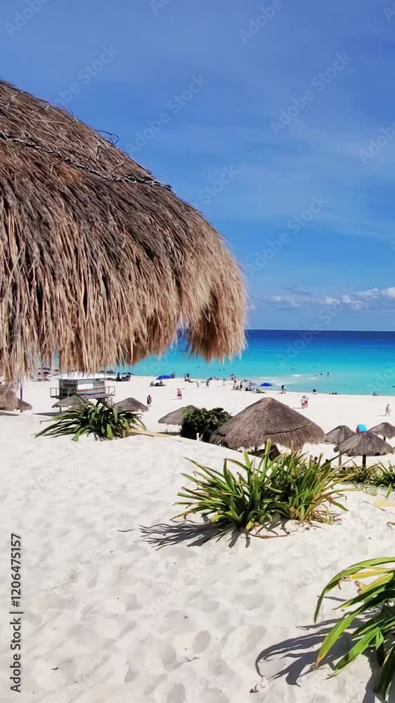 Cancun, Playa Delfines, Dolphin Beach, nicknamed El Mirador, The ...