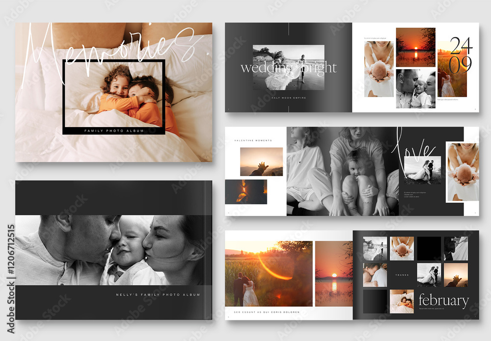 Photo Album Stock Template | Adobe Stock