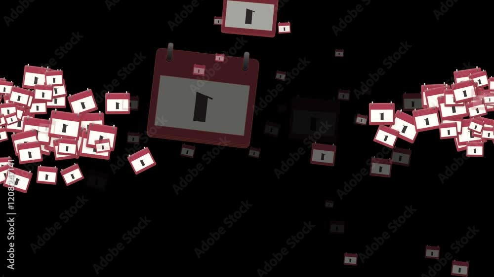 Vidéo Stock calendar emoji, animated calendar, date emoji, monthly ...