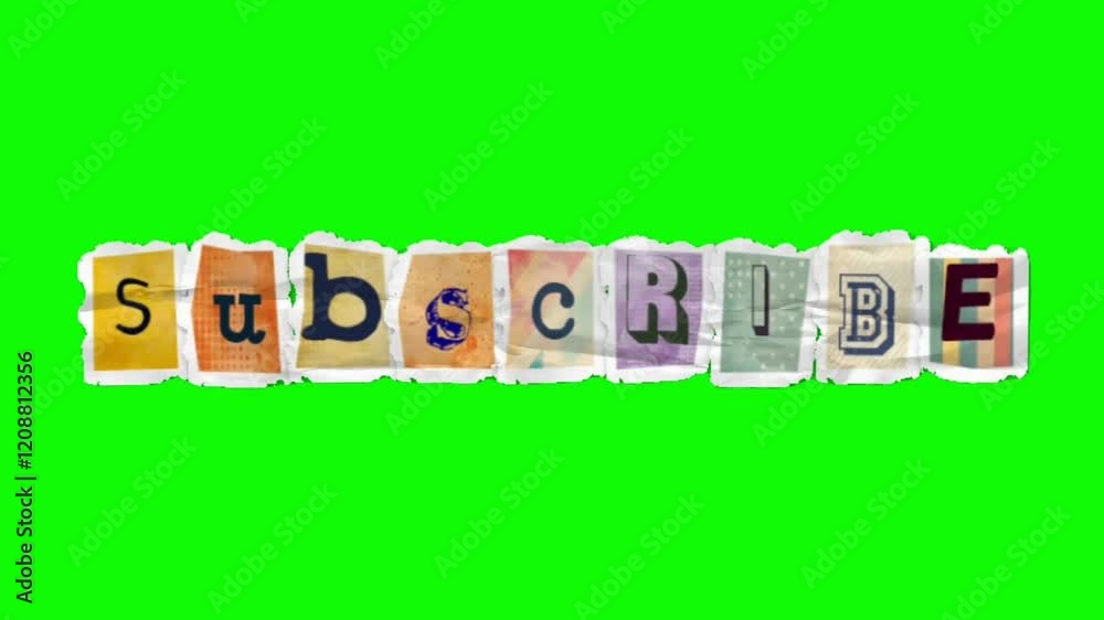 Free YouTube Subscribe Notification Green Screen, Black & Green ...