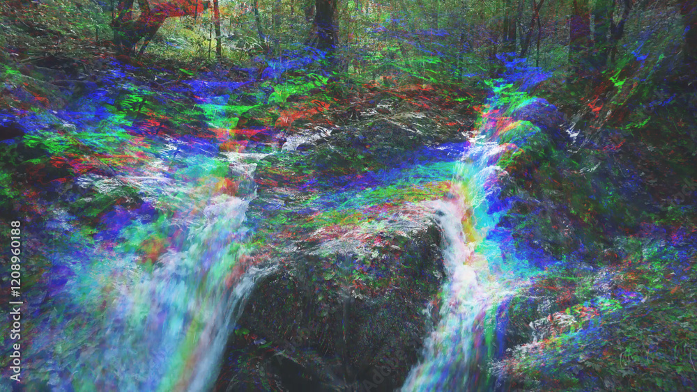 RGB Shift Zoom In Transitions Stock Template | Adobe Stock