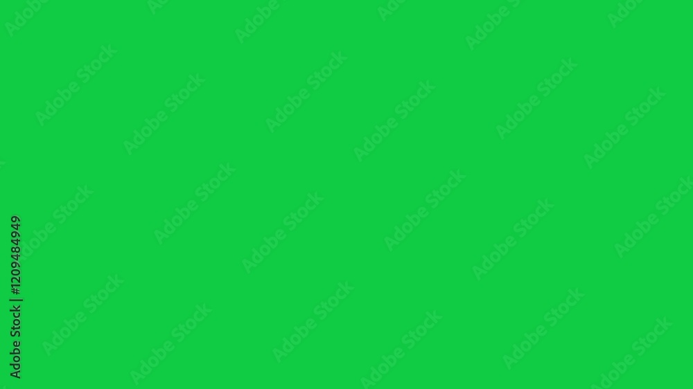 10 seconds countdown timer stroke animation in black color and green ...