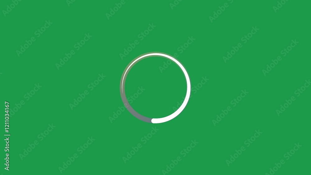 Circle loading icon loop out animation with white background . 4k video. Circle line loading ...