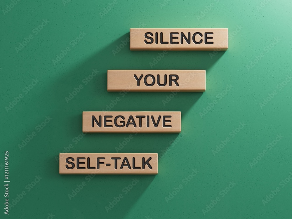 Poster Silence your negative self-talk symbol – Wall Art | UkPosters