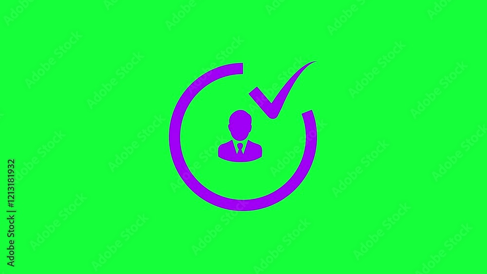 Check mark icon animation. Simple Check mark icon, positive tick symbol ...