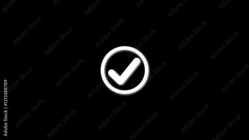 Check mark symbol animation. approved tick mark icon, Check mark icon ...