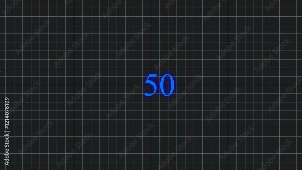 Count down from 0 to 100 on black background. Upload completed 4k ...