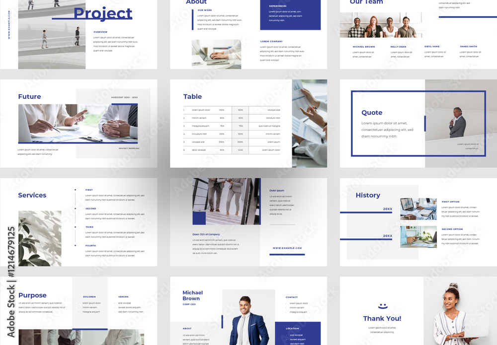 Digital Presentation Layouts For Business Project Proposal Stock ...