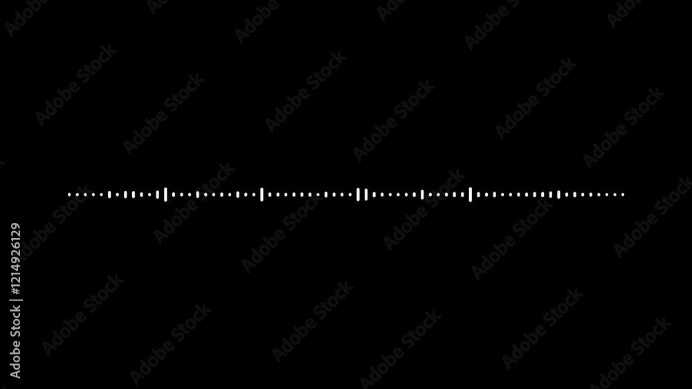 Sound Wave Animated In Black Background.Audio spectrum animation, music ...