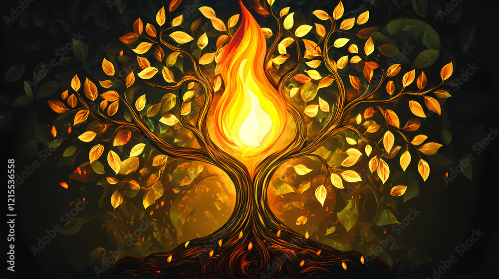 Photo & Art Print Tree of life symbolising eternal life connection to ...