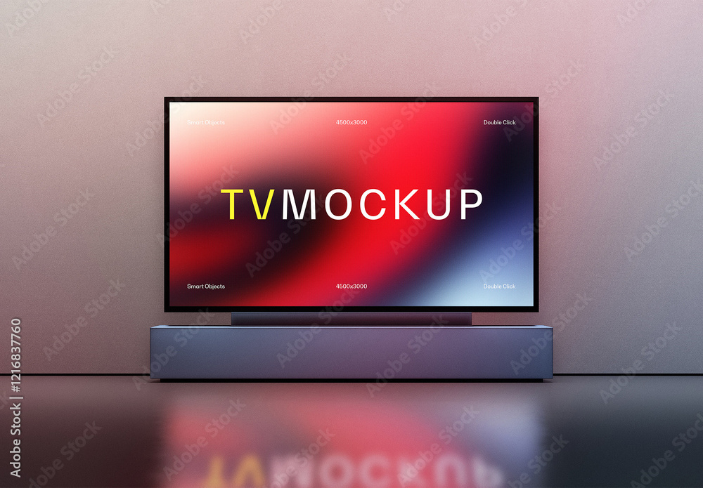 Minimalist Screen Mockup Stock Template | Adobe Stock