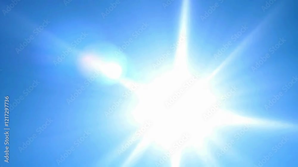 Sharp Parallel Sun Light Rays Overlays. Loop ready clips for placement ...