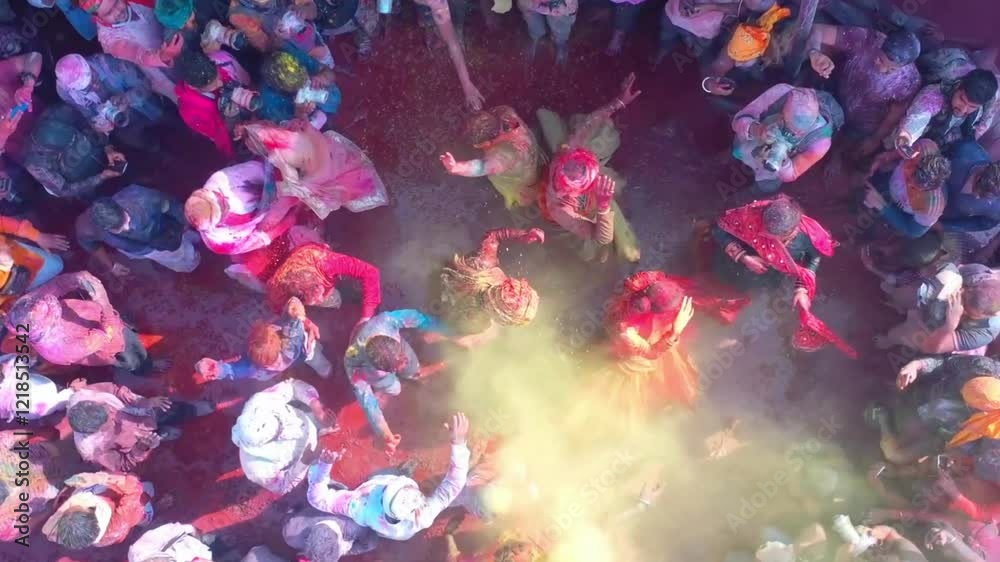 Vibrant Holi Celebration with Colorful Festivities festival of colors ...
