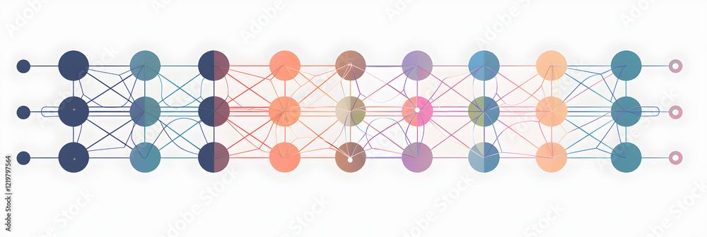 Fotografía Fundamentals of Neural Networks - Simplified Diagram of AI ...