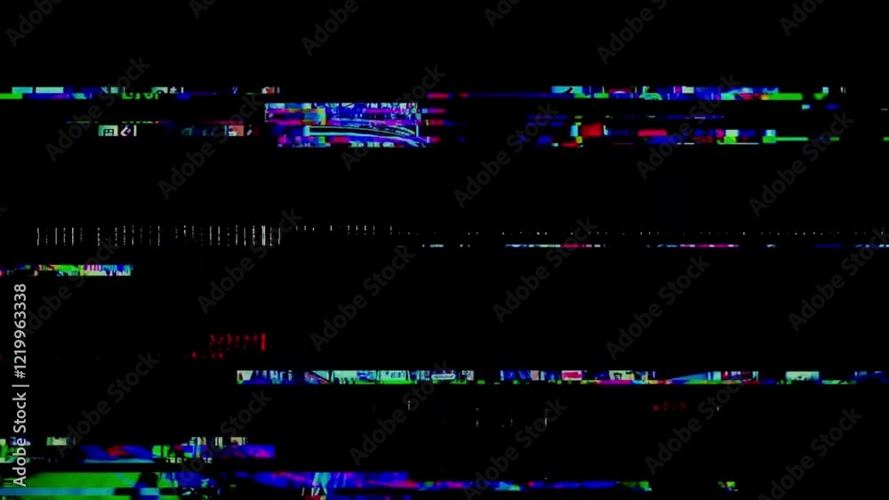 4k static Analog Glitch Abstract Background Loop Animation, Digital ...