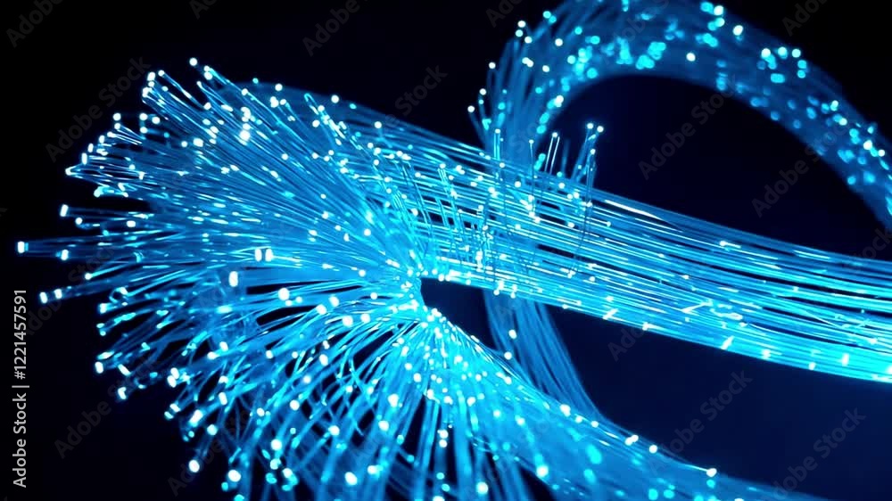 Digital data high speed line abstract. Lots of RJ45 UTP Cat6 LAN ...