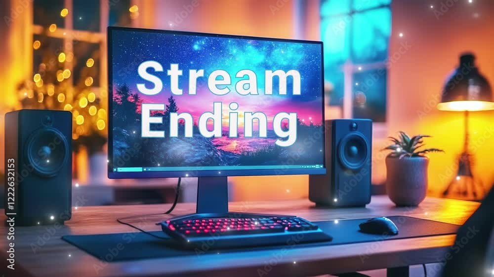 stream ending overlay seamless loop Enjoy a picturesque view while ...