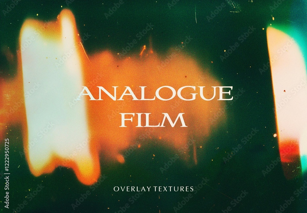 Analogue Film Overlay Textures With Generative AI Stock Template ...