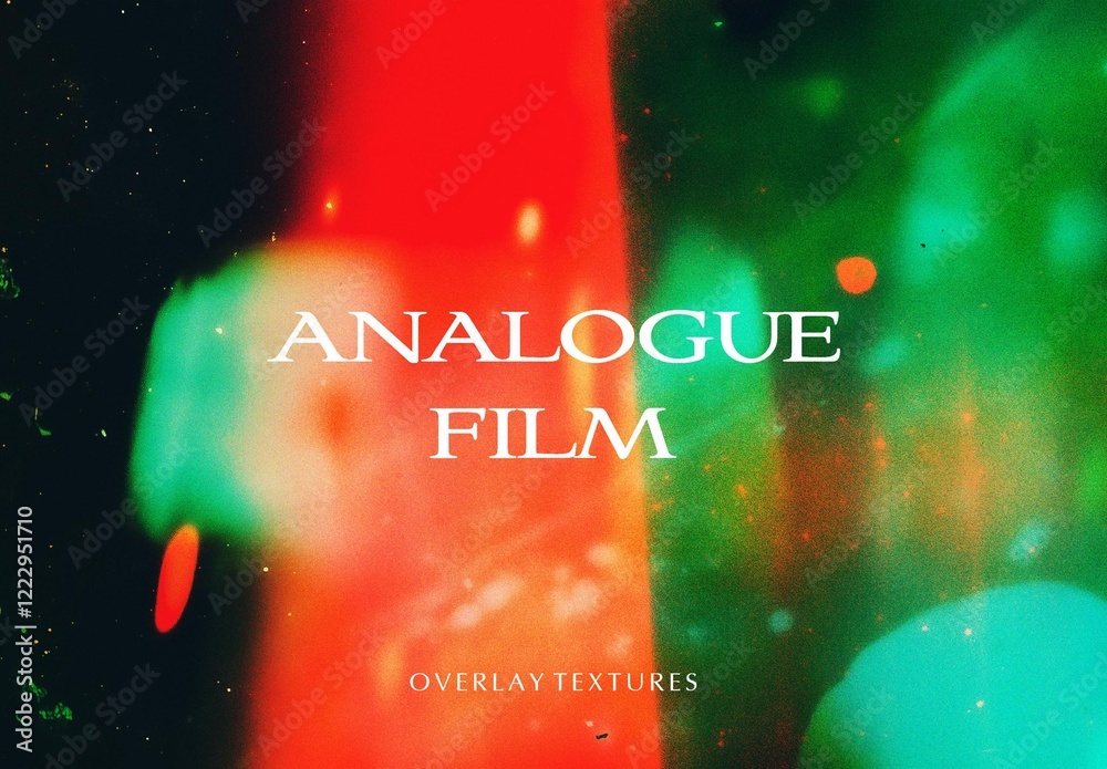 Analogue Film Tape Overlay Textures With Generative AI Stock Template ...