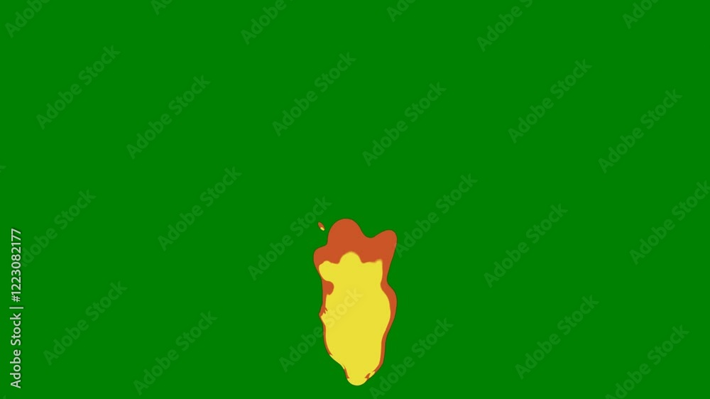 Vibrant fireball transition with Green Screen, ideal for fantasy ...