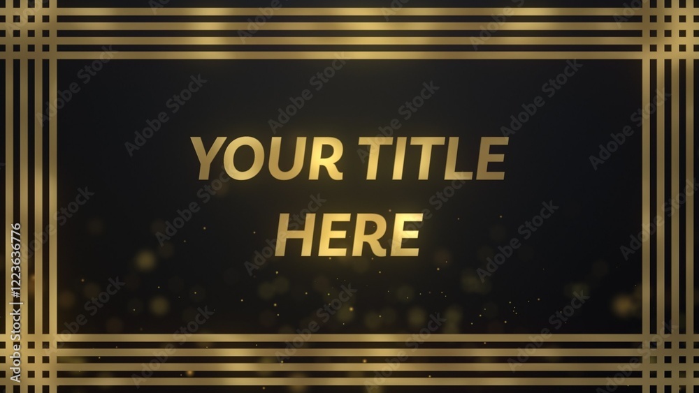 Award Winning Luxury Golden Particles Title Intro Stock Template ...