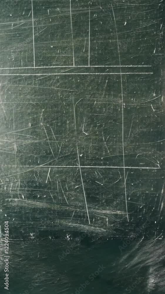 Scratched black surface showing traces of previous writing and markings ...