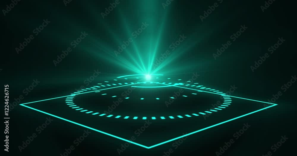 4K futuristic portals, Magic Hologram display technology spotlight user ...