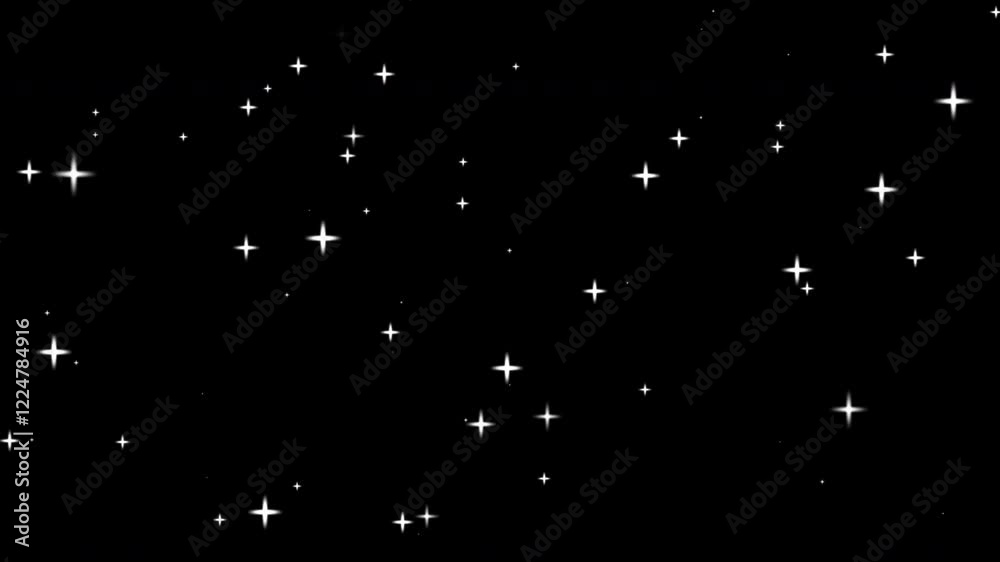 Glitter sparkle animated Black screen, 3D Animation, Ultra High ...