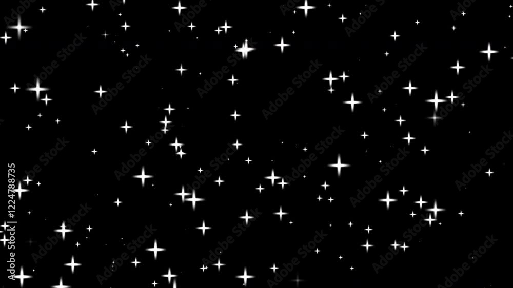 Glitter sparkle animated Black screen, 3D Animation, Ultra High ...