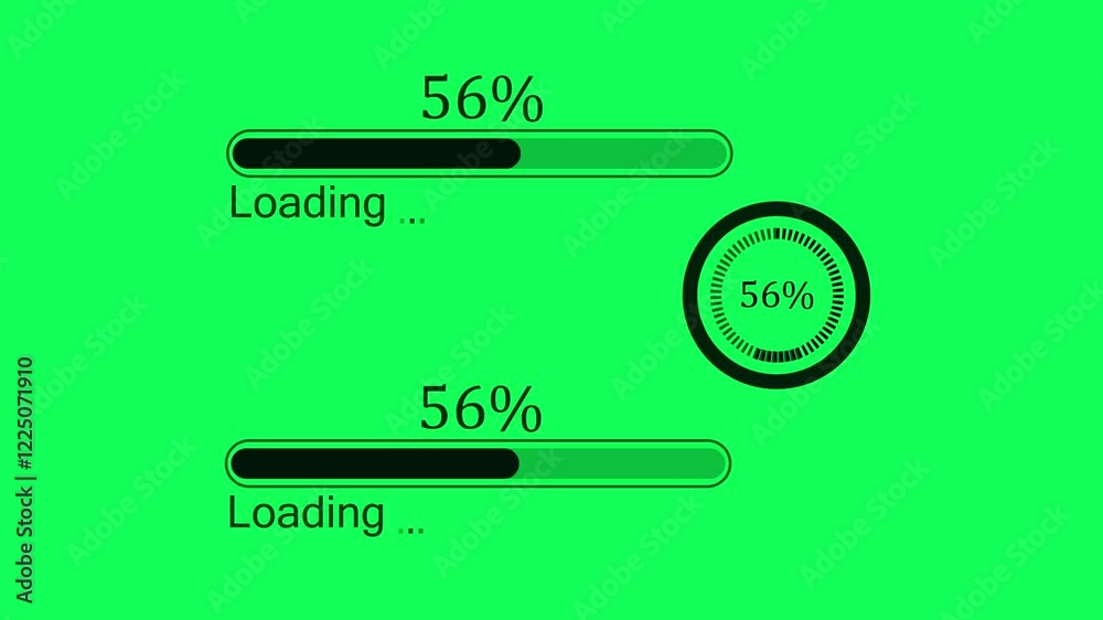 abstract concept loading bar animation background. Science Loading Ring ...