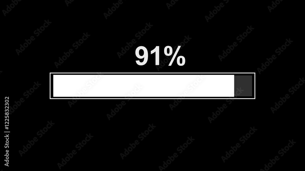 91%91% Bar Chart Animation percentage diagrams modern animation design ...