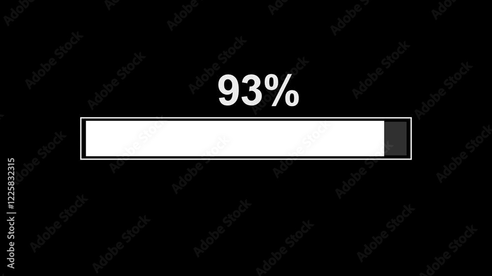 93%93% Bar Chart Animation percentage diagrams modern animation design ...