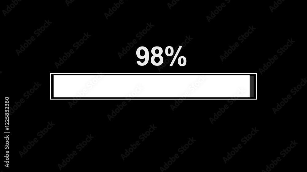 98%98% Bar Chart Animation percentage diagrams modern animation design ...