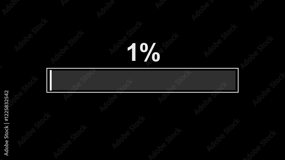1%1% Bar Chart Animation percentage diagrams modern animation design ...