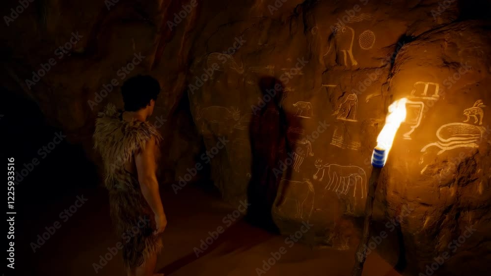 Ancient cave art discovery: early human illuminates prehistoric ...
