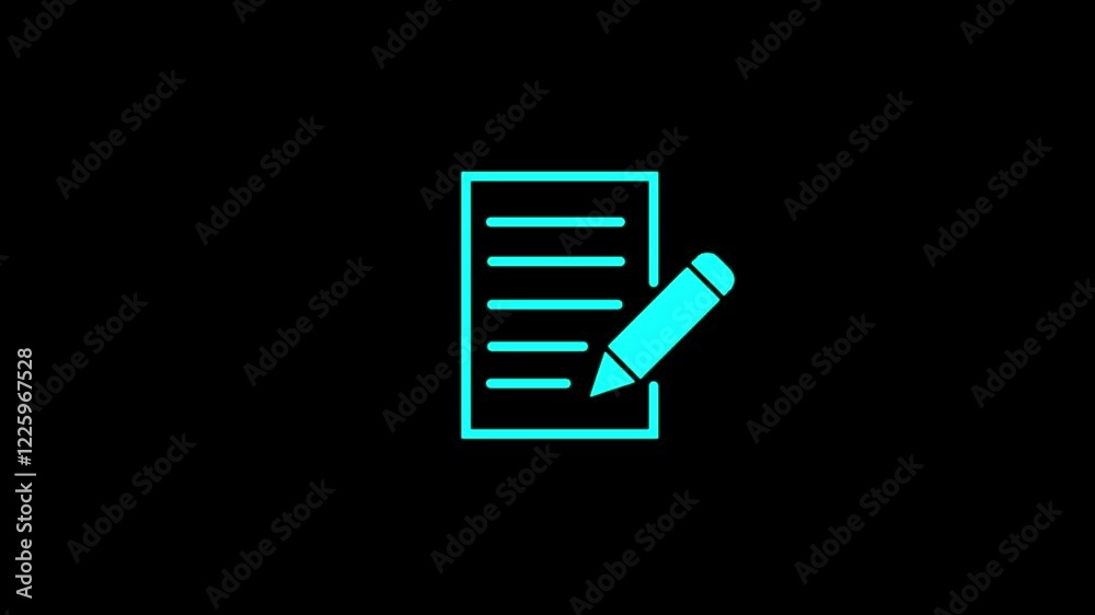 Check list icon, thin line , Documents list icon, Business Documents ...