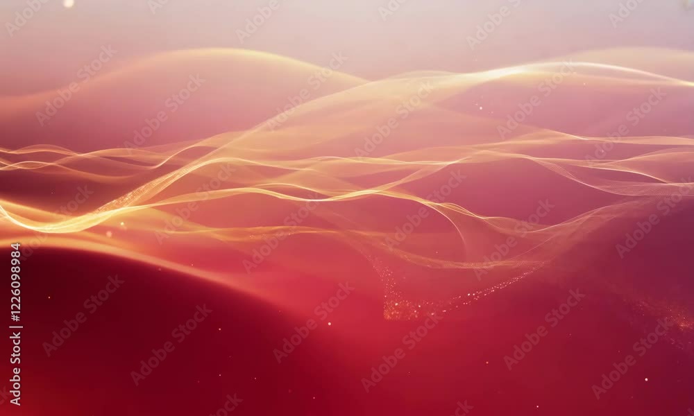 Red fiery energy abstract background, glowing wave streaks with dynamic ...