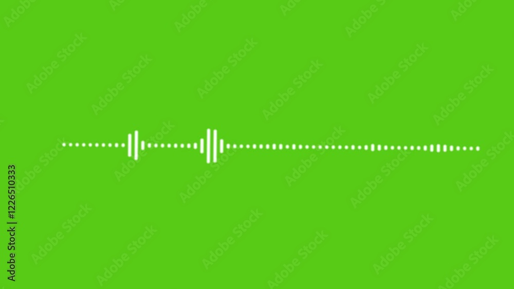 white audio frequency waveform spectrum. Abstract wave motion equalizer ...