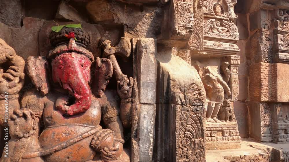Ancient Lord Ganesha Idol in Baitala & Sisireswara Temple 8th-century ...