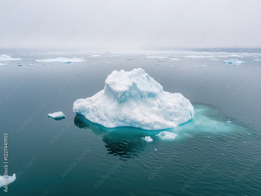 Photo & Art Print An iceberg with a tiny visible tip, hiding a ...