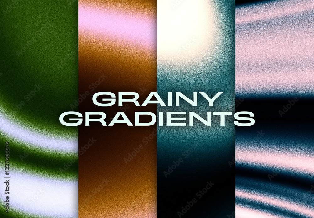 Set of Grainy Gradient Texture Backgrounds Stock Template | Adobe Stock