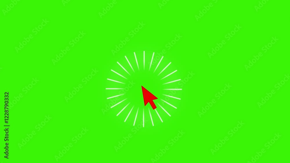 Computer mouse animated arrow cursor click symbol. Mouse click symbol ...
