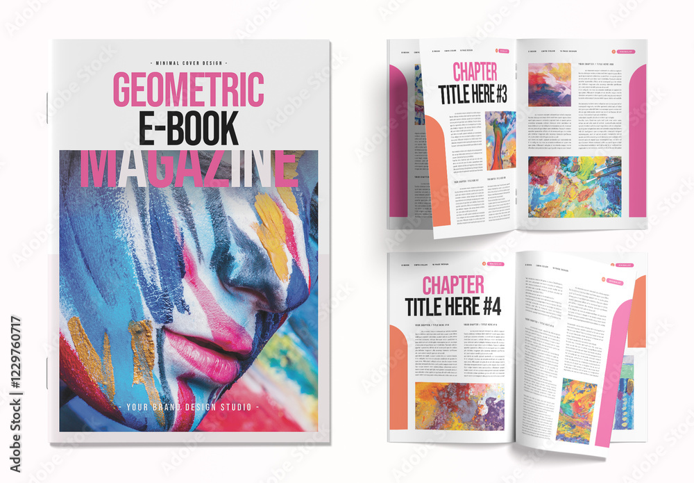 E-Book Template Layout Stock Template | Adobe Stock